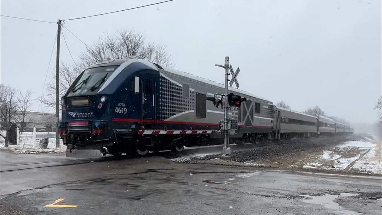 Amtrak 353 wolverine WB - YouTube