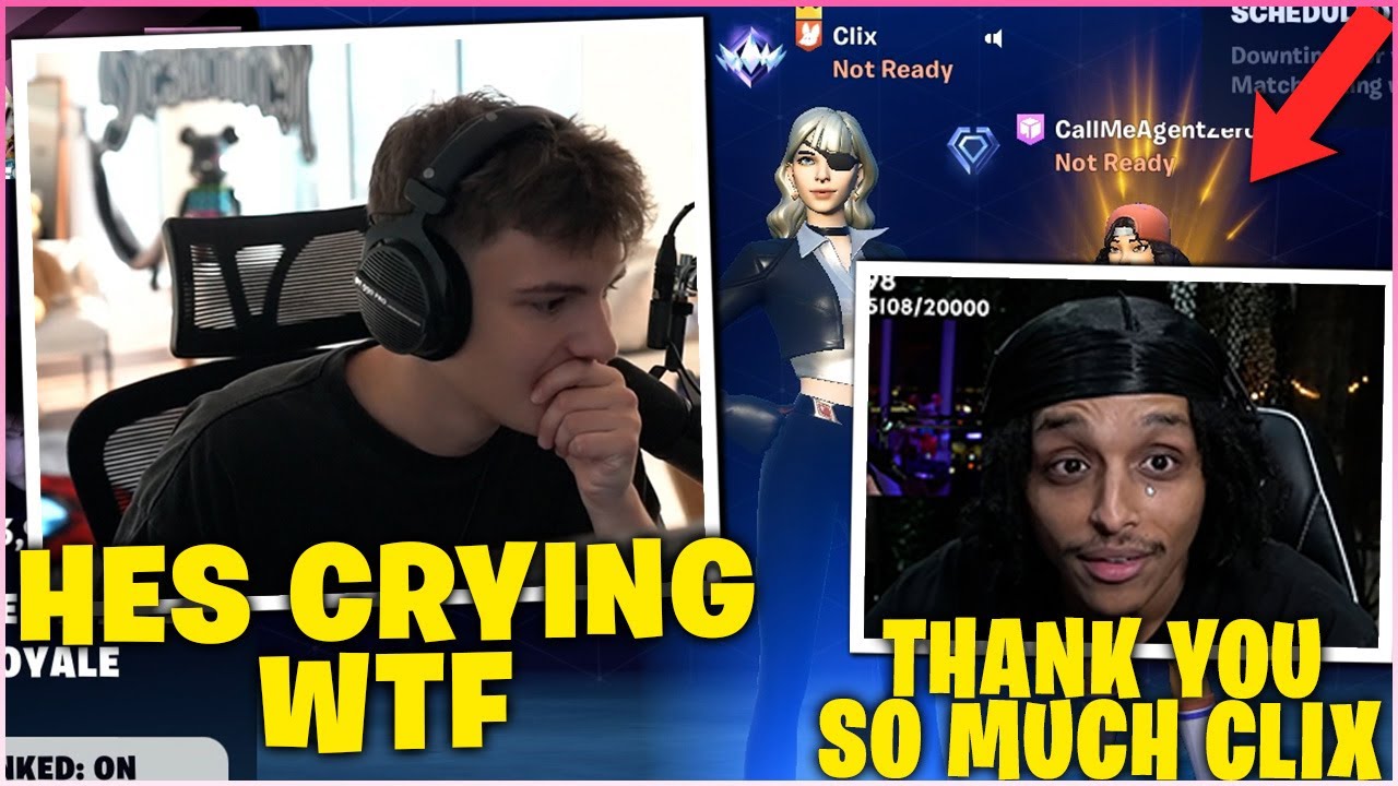 CLIX Makes a AGENT00 Cry After CARRYING Him to HIS FIRST Unreal RANKED ...