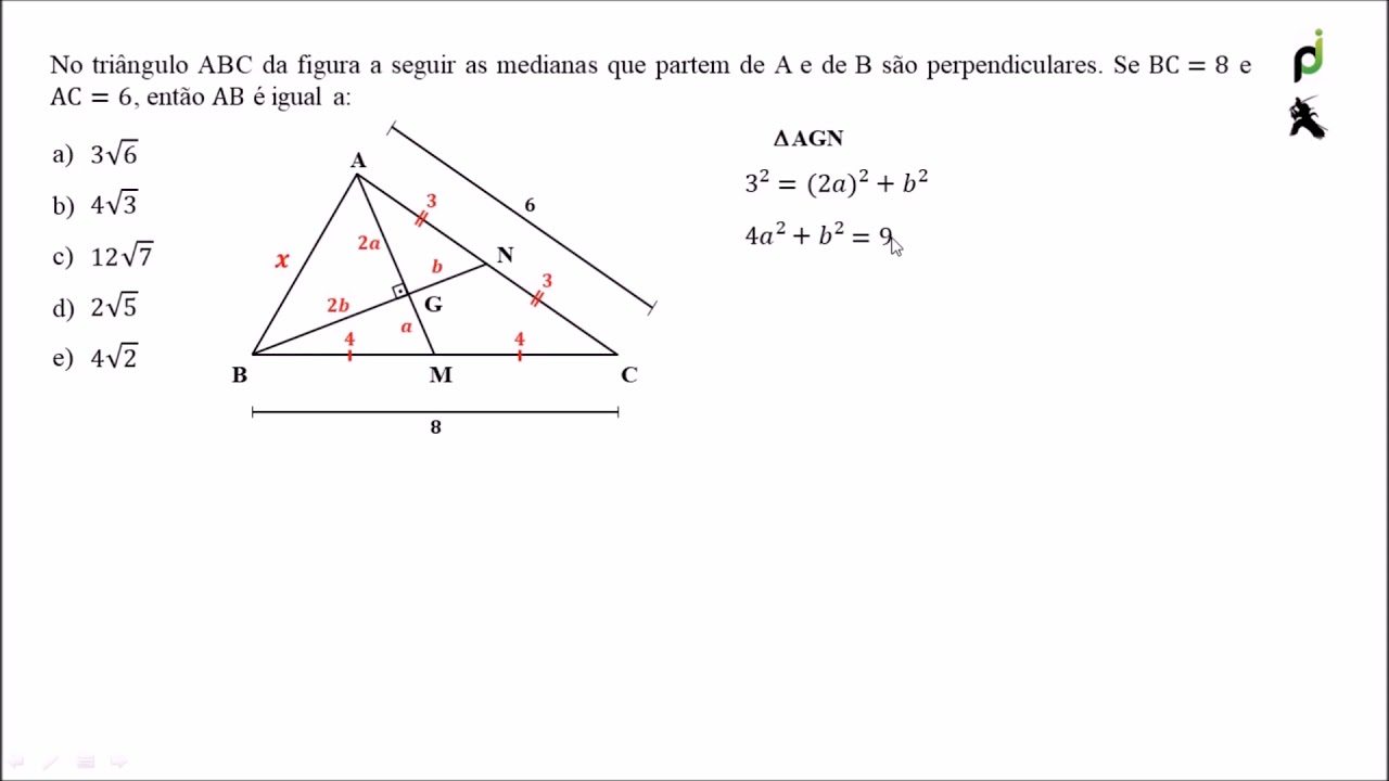 QuestÃo Teorema De PitÁgoras Youtube