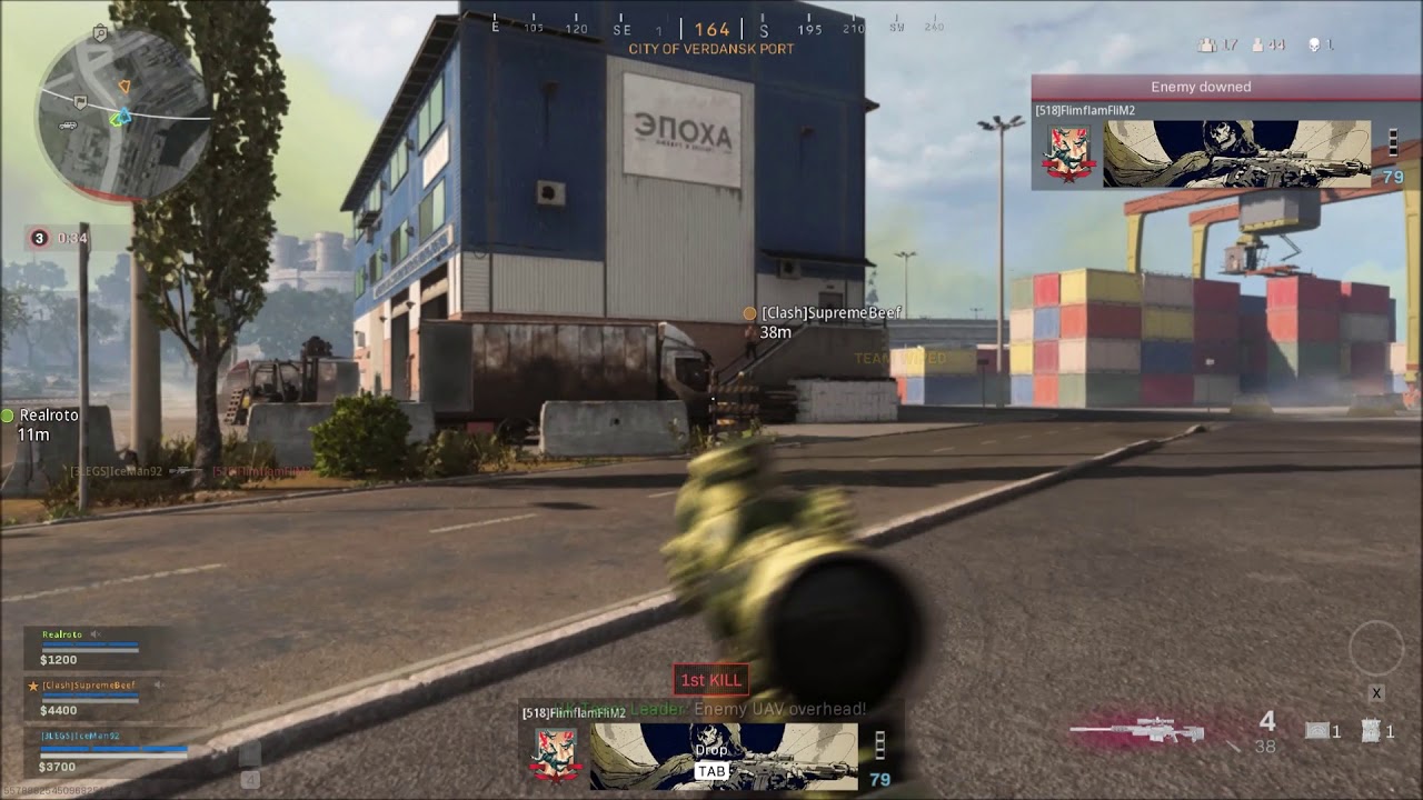 Fast scope head shot COD Warzone - YouTube