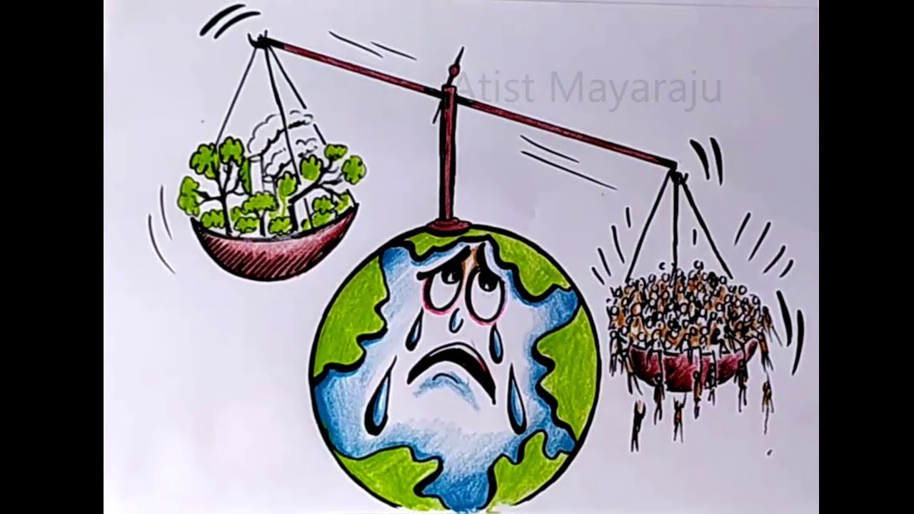 How to Draw world population day Drawing /population day poster drawing ...