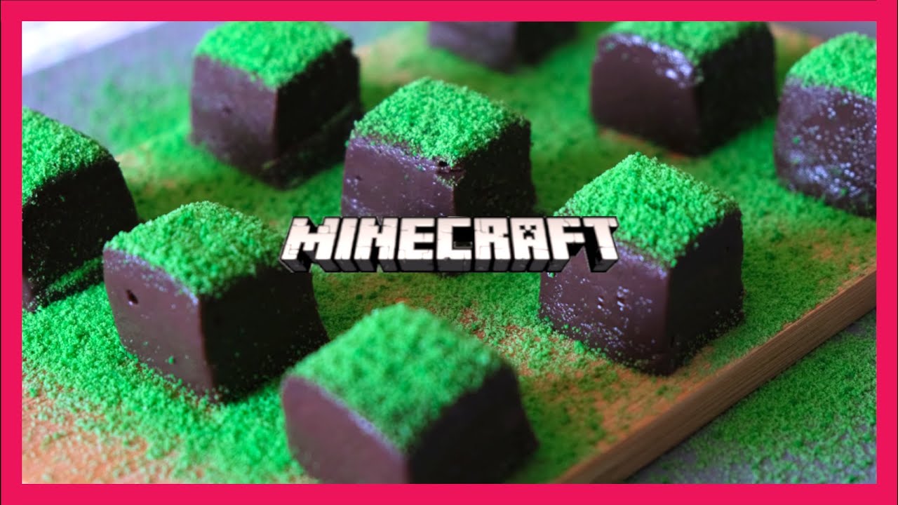 MINECRAFT Chocolate Fudge (3 Ingredients) 🍫 - YouTube