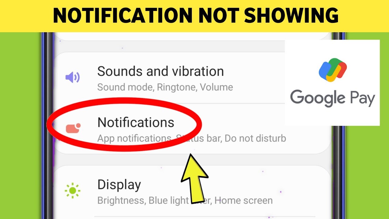 Gpay Notification not Showing Coming & Not Receiving Problem Google Pay ...