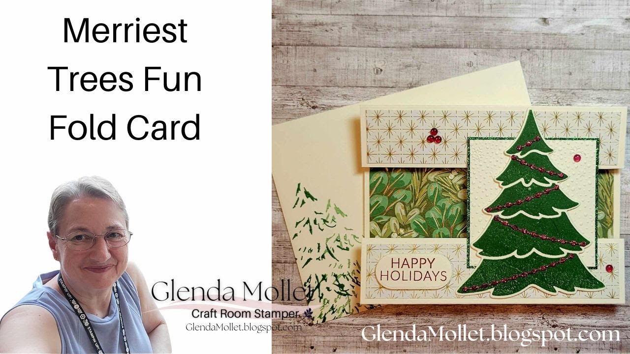 How to create a Floating Panel Ten Fold card using the Merriest Trees ...