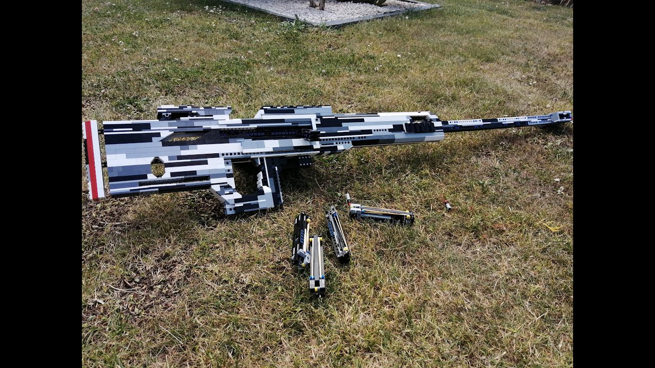 LEGO sniper rifle shell ejecting - YouTube