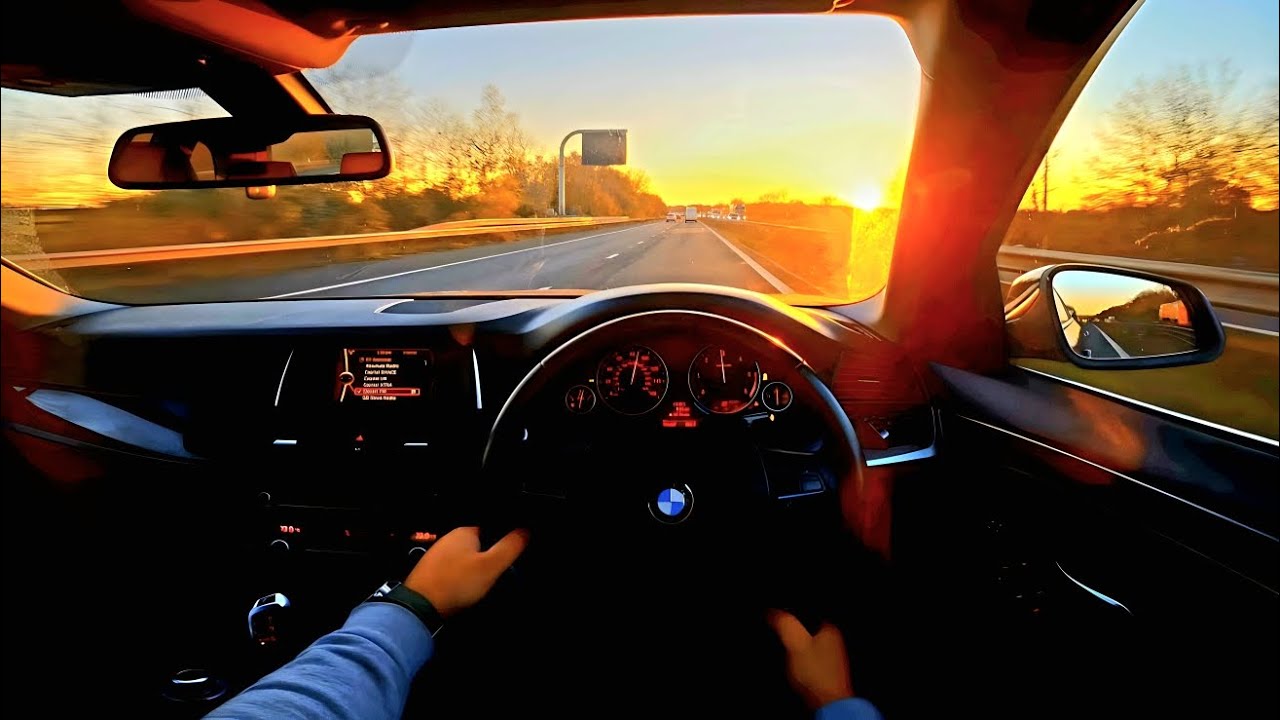 Sunset Drive BMW 520D F10 Estate Automatic POV Driving - YouTube