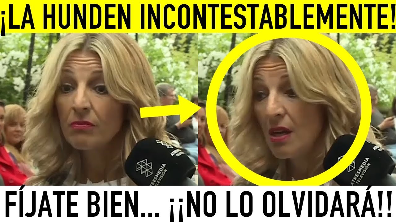MOMENTAZO!! YOLANDA DÍAZ CAE EN LA TRAMPA DE ESTA PERIODISTA Y LE ...