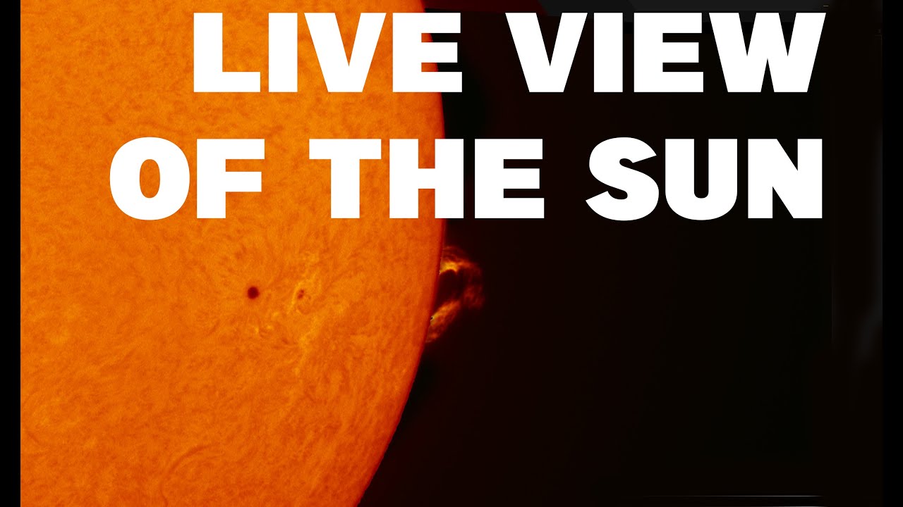 LIVE NOW: Sun Close up Views/ AR4100 31st May Backyard Astronomy with ...