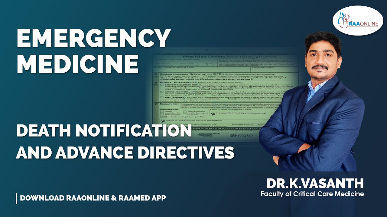 Emergency Medicine | Death Notification and Advance Directives ...
