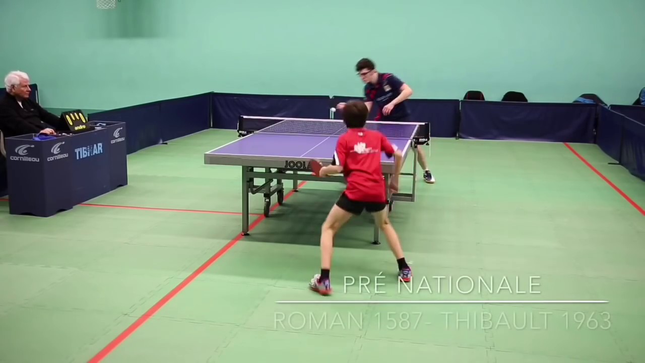 Tennis de table pré nationale contre Vittel - YouTube