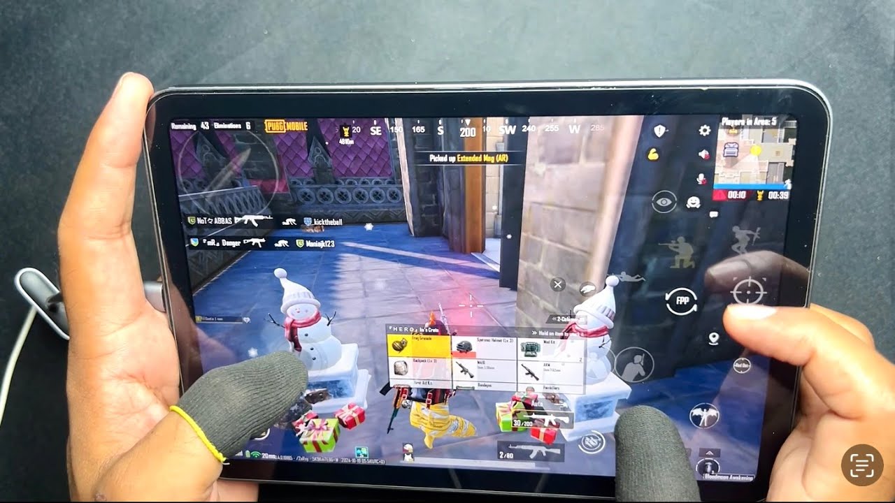 iPad Mini 6 PUBG HANDCAM🔥Balanced+EXTREME 60fps | 4 Fingers claw | PUBG ...