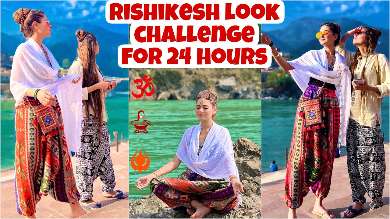 Wearing Rishikesh outfit For 24 Hours Challenge - YouTube