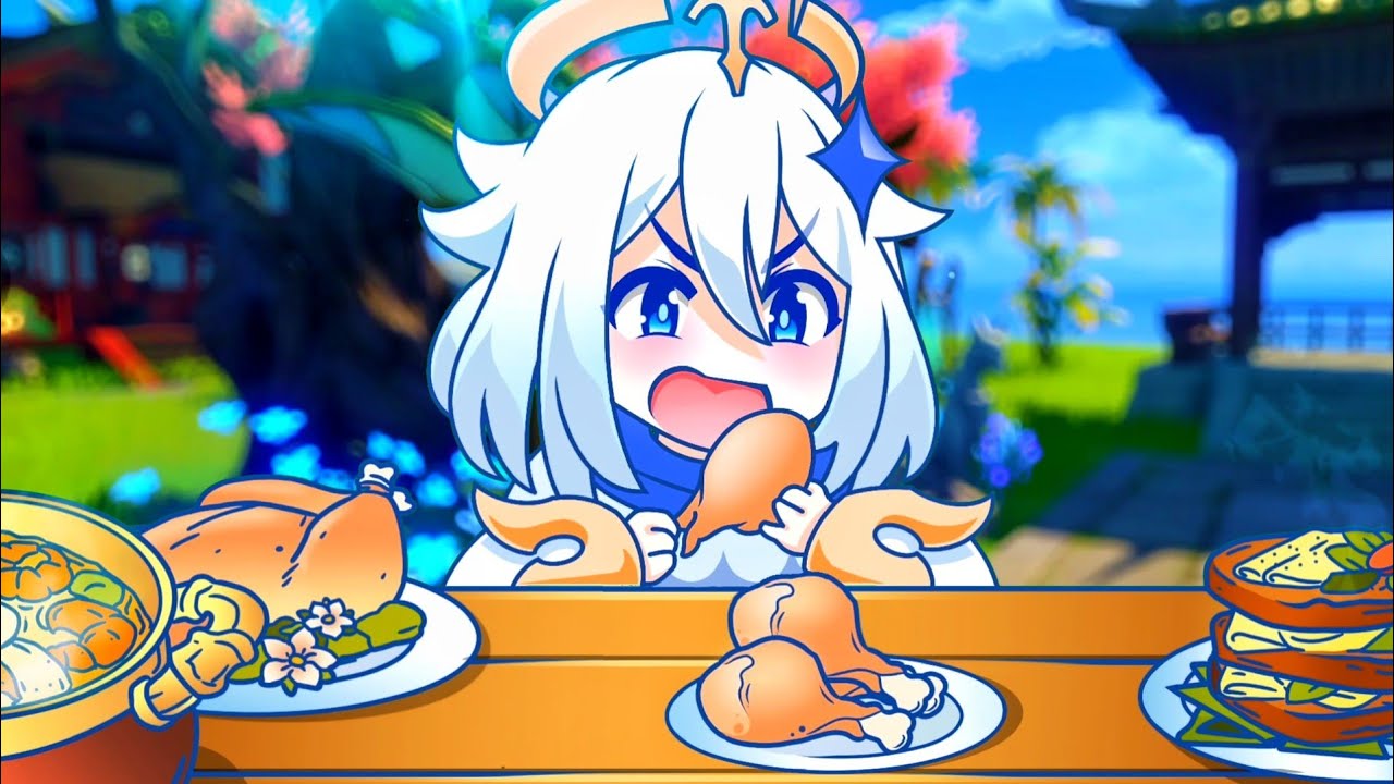 Paimon Mukbang | Genshin impact animation - YouTube
