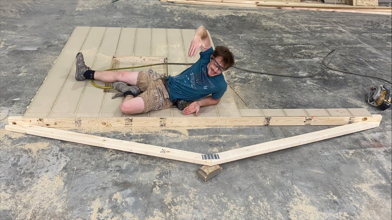 Best way to add a gable truss. - YouTube