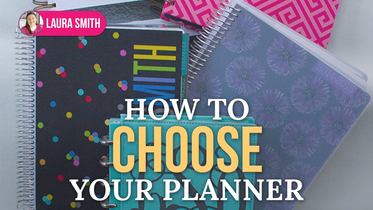 How to Choose a Planner - YouTube