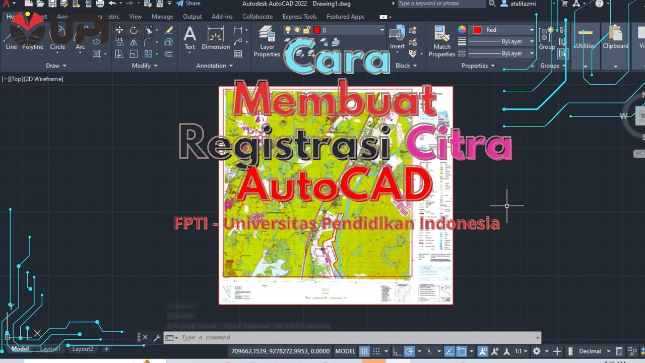 Tutorial Membuat Registrasi Citra || Menggunakan AutoCAD - YouTube