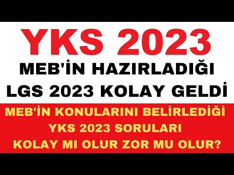 📢2023 LGS KOLAY GELDİ 2023 YKS NASIL OLACAK? | SORULAR ZOR OLUR MU?SINAVIN GENEL ZORLUĞU NASIL OLUR?
