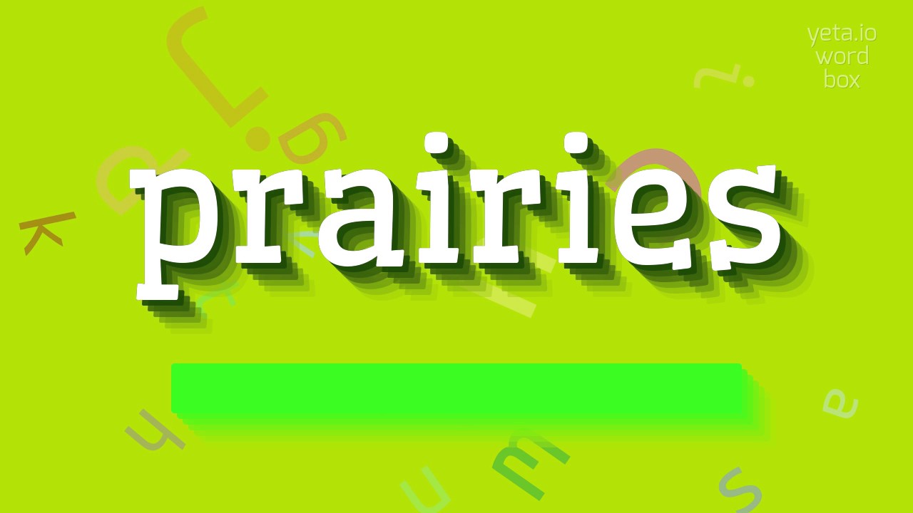 HOW TO PRONOUNCE PRAIRIES? #prairies - YouTube