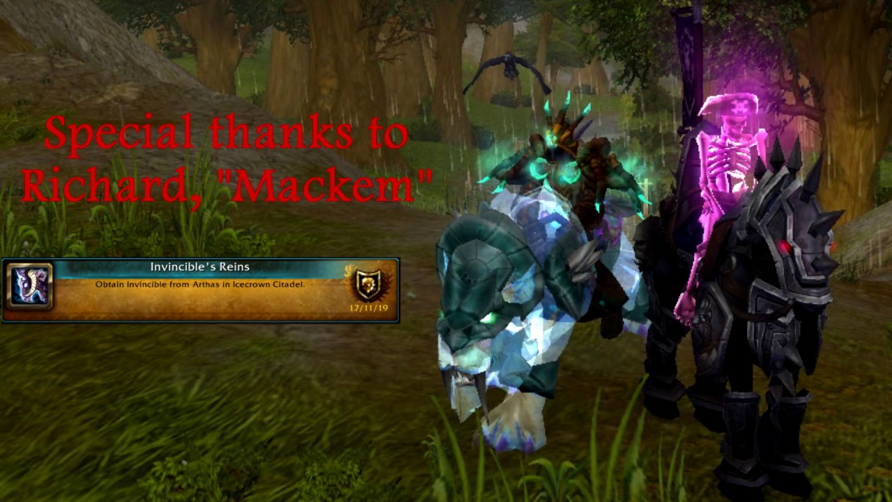 [TheOneMythen] - Invincible Mount Drop (World of Warcraft) - YouTube