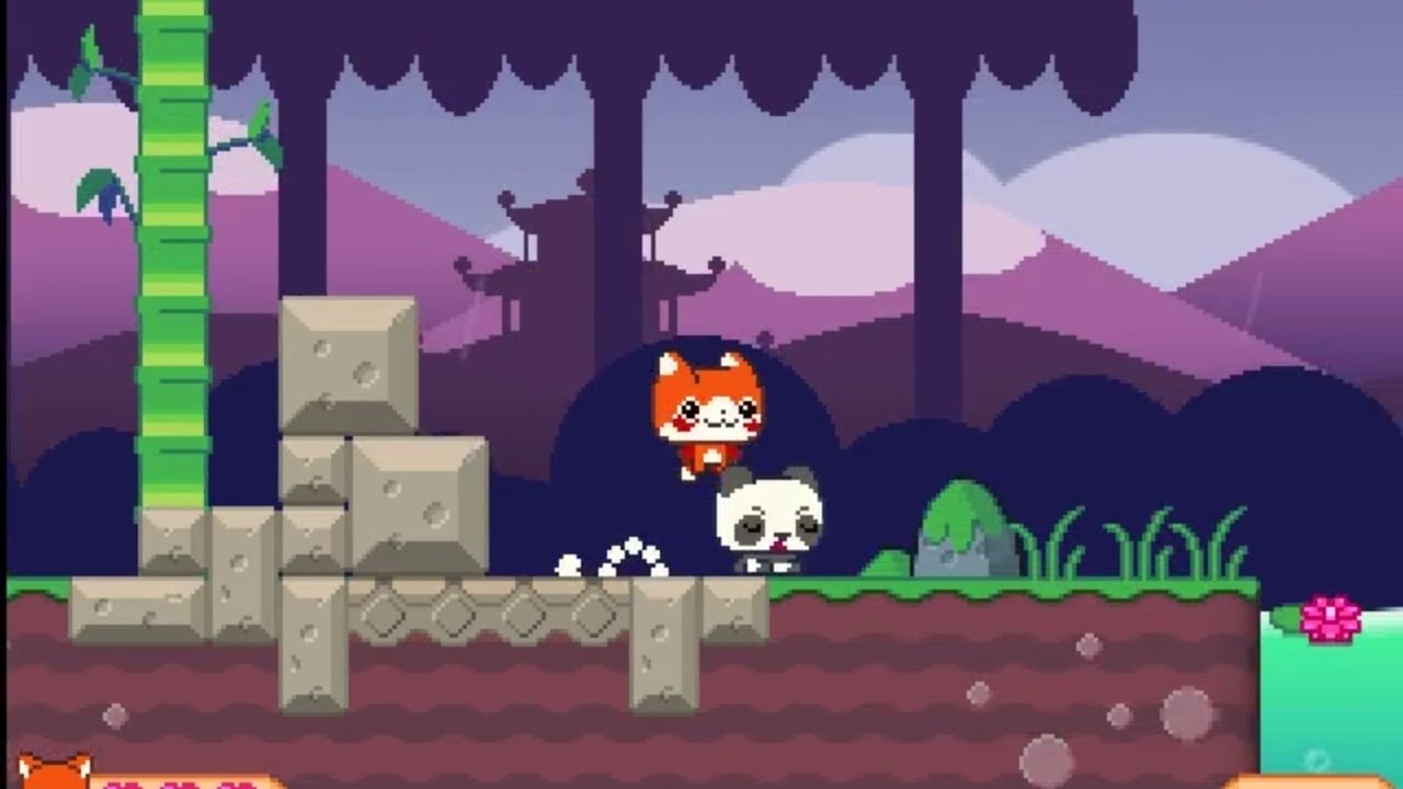 Double Panda Level 4 Walkthrough 🐼🦝 | SKILLGAMING ️ - YouTube