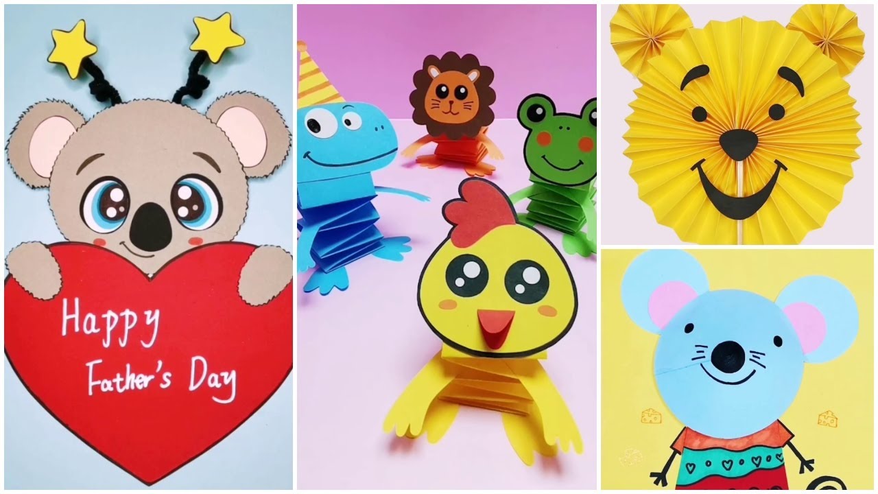 Easy Cute Paper Craft Ideas | DIY Fun Paper Craft Activities for Kids ...