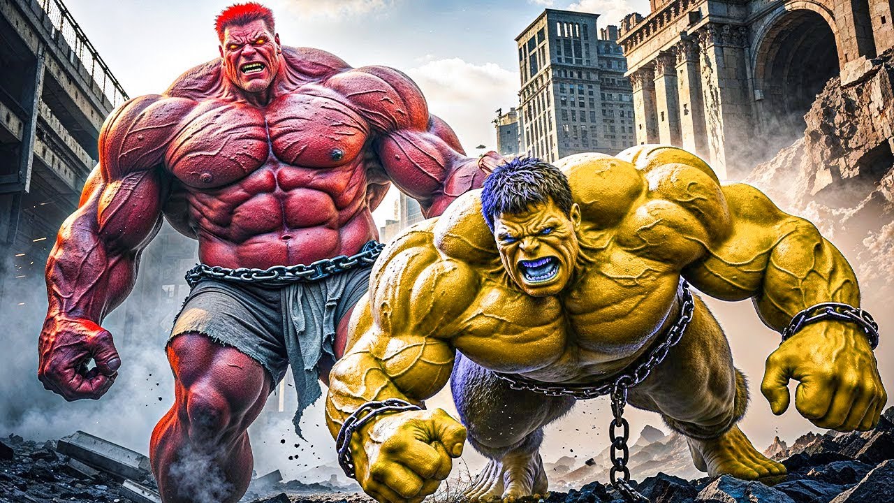 RED HULK vs YELLOW HULK EPIC BATTLE! However, SHE-HULK Unexpected SAVE ...