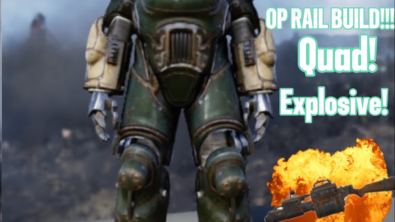 FO76 OP RAILWAY RIFLE BUILD| MUST TRY| SHREDS THROUGH ENEMIES!! - YouTube