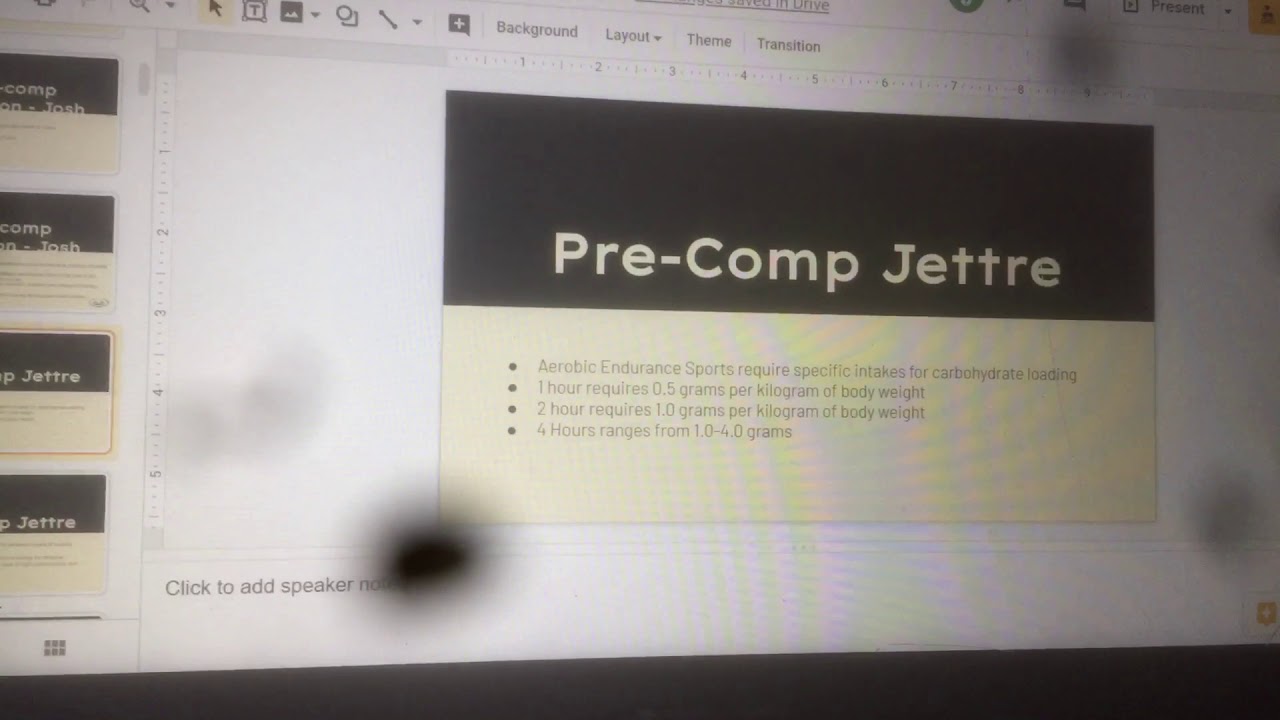 Pre comp Nutrition - YouTube
