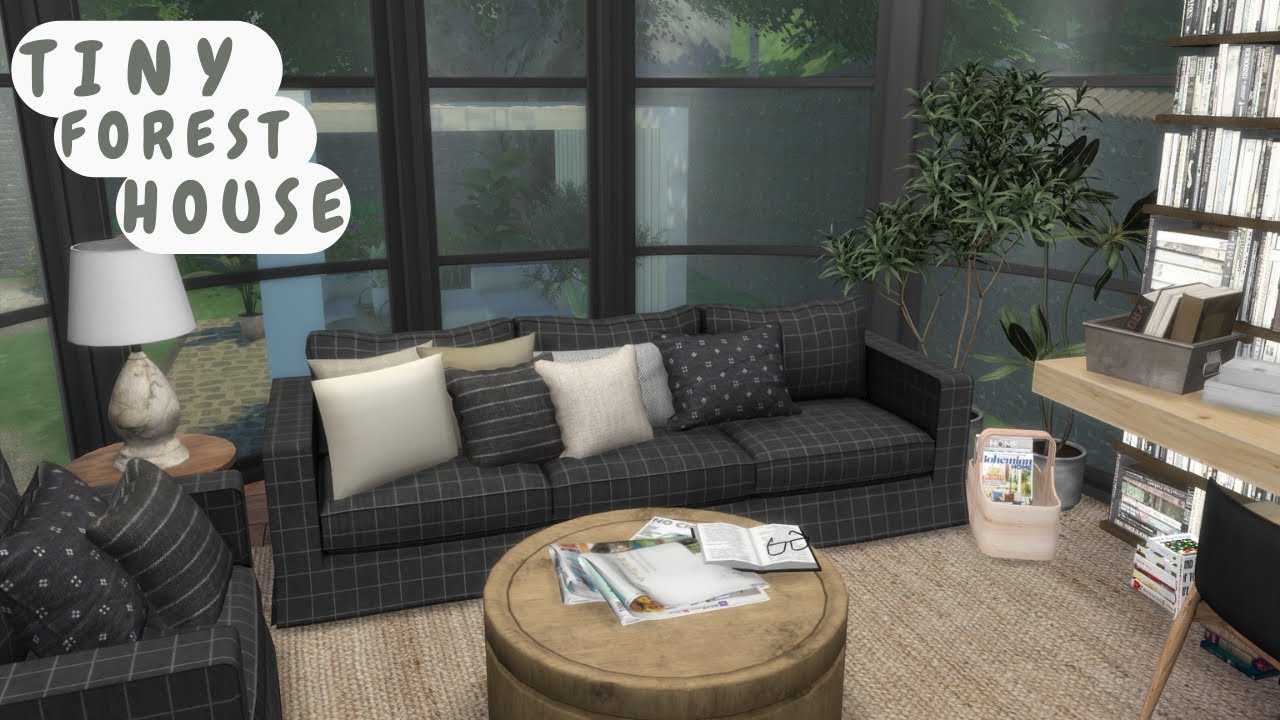 TINY FOREST HOUSE | THE SIMS 4 | SPEED BUILD | DL + CC - YouTube