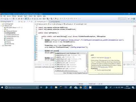 How to read property file or Object Repository in Selenium - YouTube