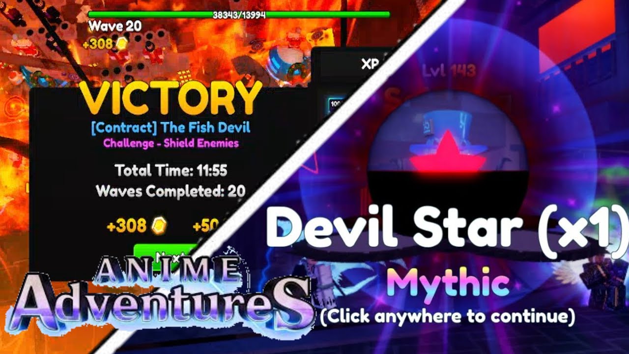 Beating Tier 5 and Getting a DEVIL STAR! | Anime Adventures - Roblox ...