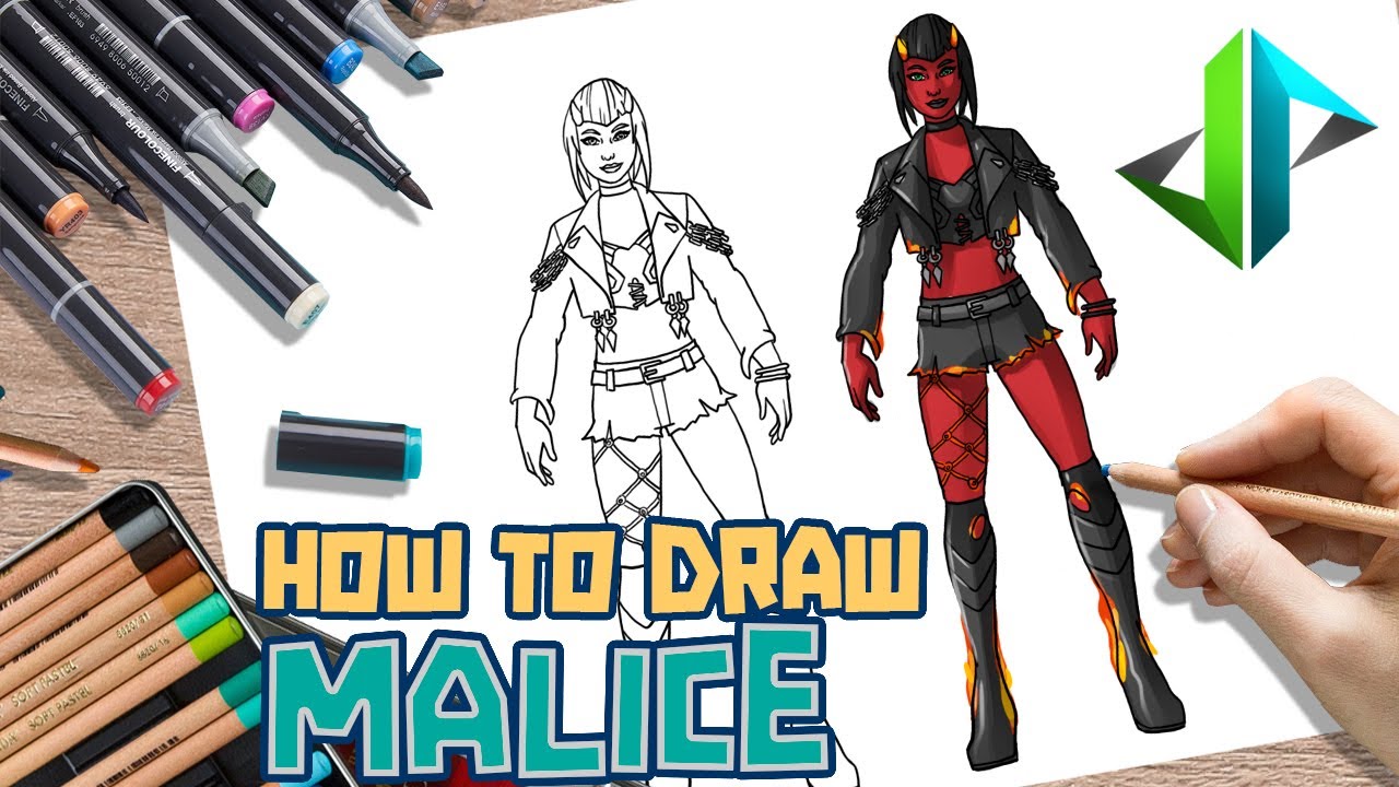 [DRAWPEDIA] HOW TO DRAW MALICE SKIN from FORTNITE - STEP BY STEP ...