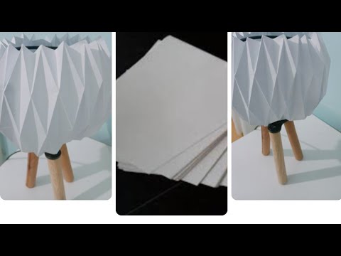 Kağıttan abajur,avize yapımı#howto #ideas #amazing