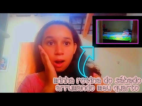 minha rotina sábado arrumando o meu quarto 😍♥️