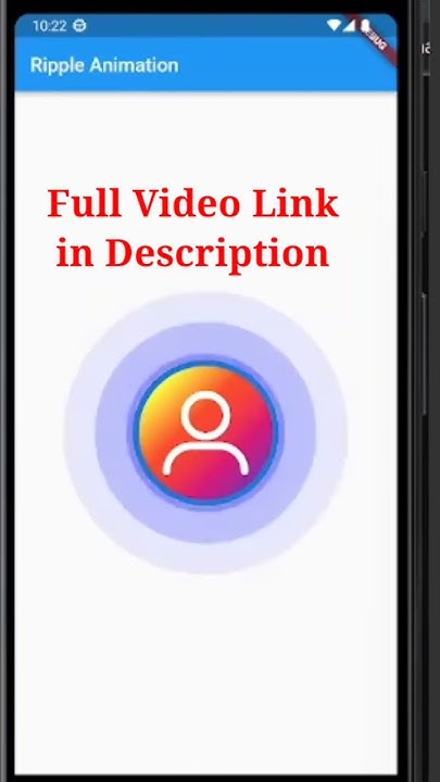 Ripple Animation in Flutter || #shorts || #CloudCODE - YouTube