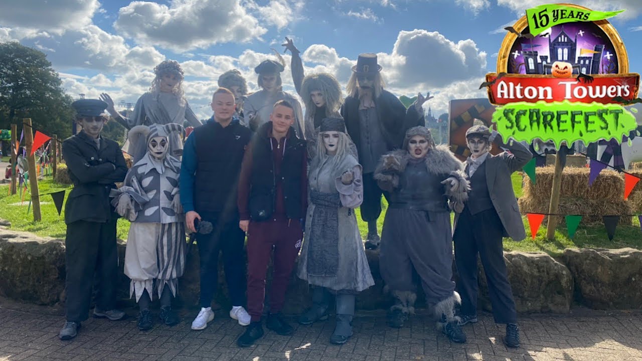 Alton Towers Scarefest Vlog October 2022 - YouTube