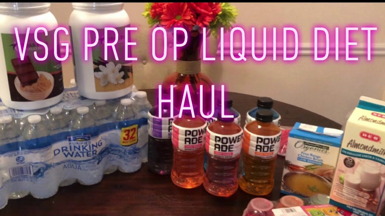 VSG PRE OP LIQUID DIET GROCERY HAUL + WORDS OF ENCOURAGEMENT - YouTube
