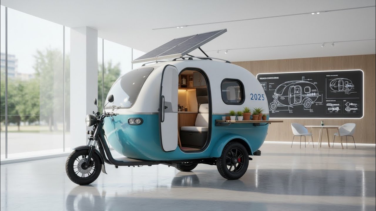 🚀 2025 Electric Tricycle Camper – Dieses Mini-E-Camper-Trike verändert ...
