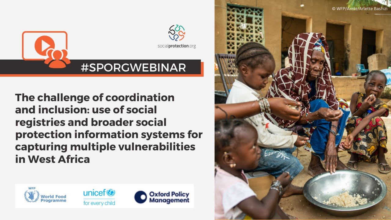 Challenge of coord & inclusion: use of social registries & systems for ...