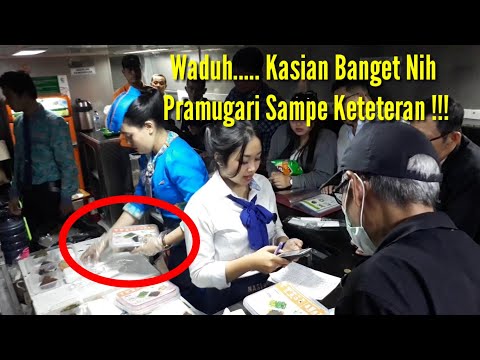 Mau Makan Ngantri Lama, Kasian Pramugari Sampe Keteteran !!!!!