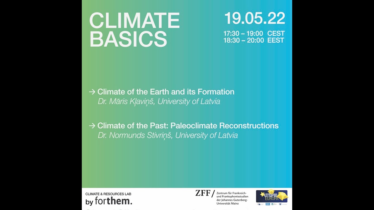 1 Climate Basics | Lecture No 1 | FORTHEM Online Lecture Series on Climate Crisis & Climate ...