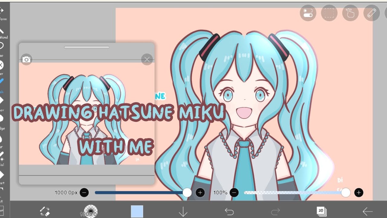 How I Draw Hatsune Miku | Fanart | Ibis Paint X - YouTube