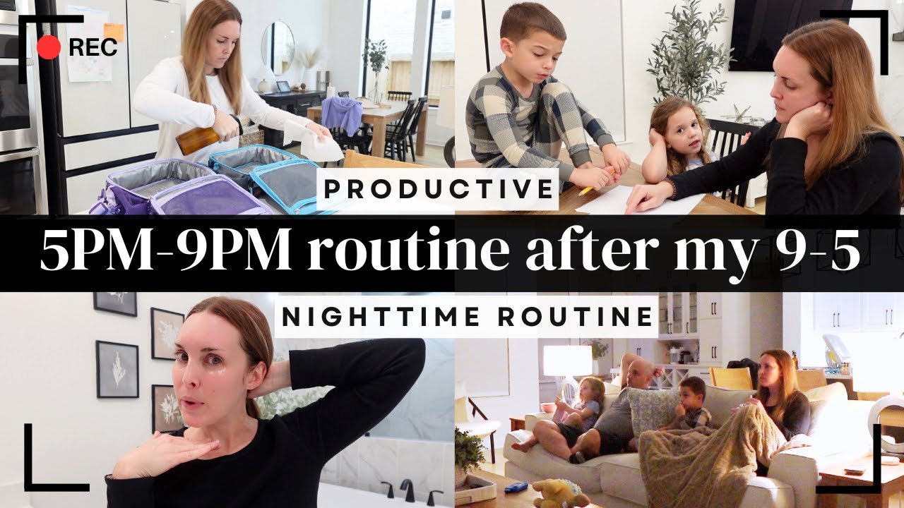 5PM-9PM After Work + Nighttime Routine After My 9-5 Job | Busy Working ...