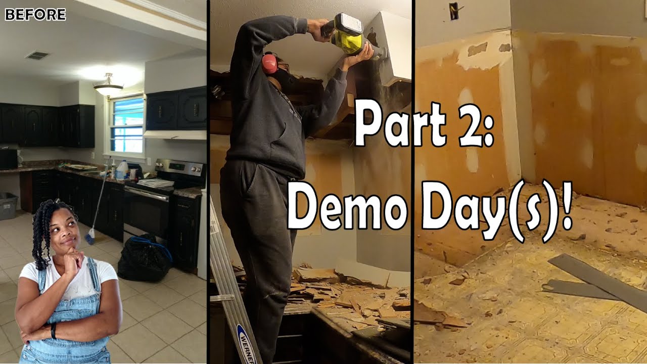 DIY Kitchen Makeover Ep.2: Dramatic DIY Kitchen Tear-Down: Watch the ...