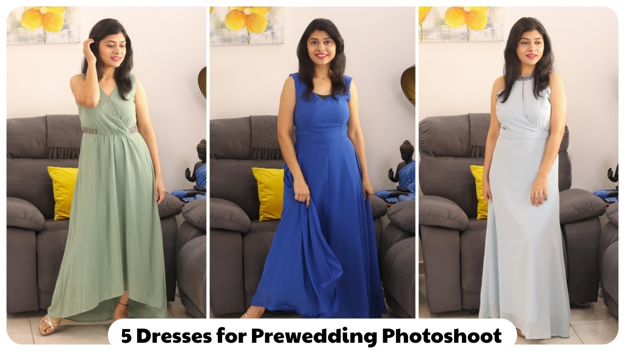 5 Best Dresses for Pre-wedding Photoshoot | Dresses for Photoshoot ...