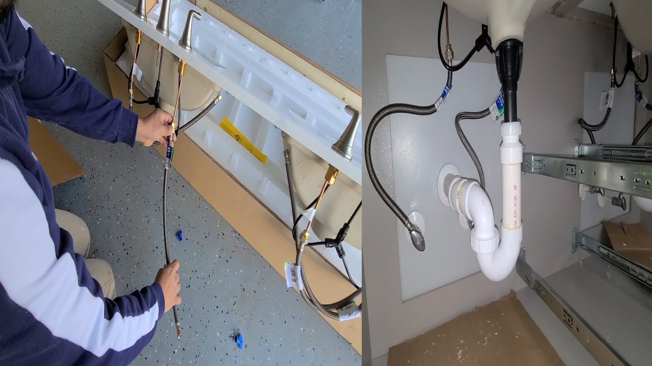 COMO CONECTAR DOBLE SINK Y PLOMERIA - YouTube