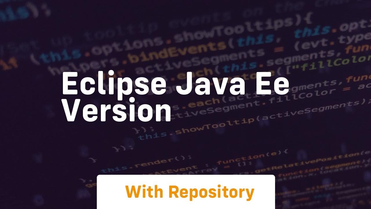 eclipse java ee version - YouTube