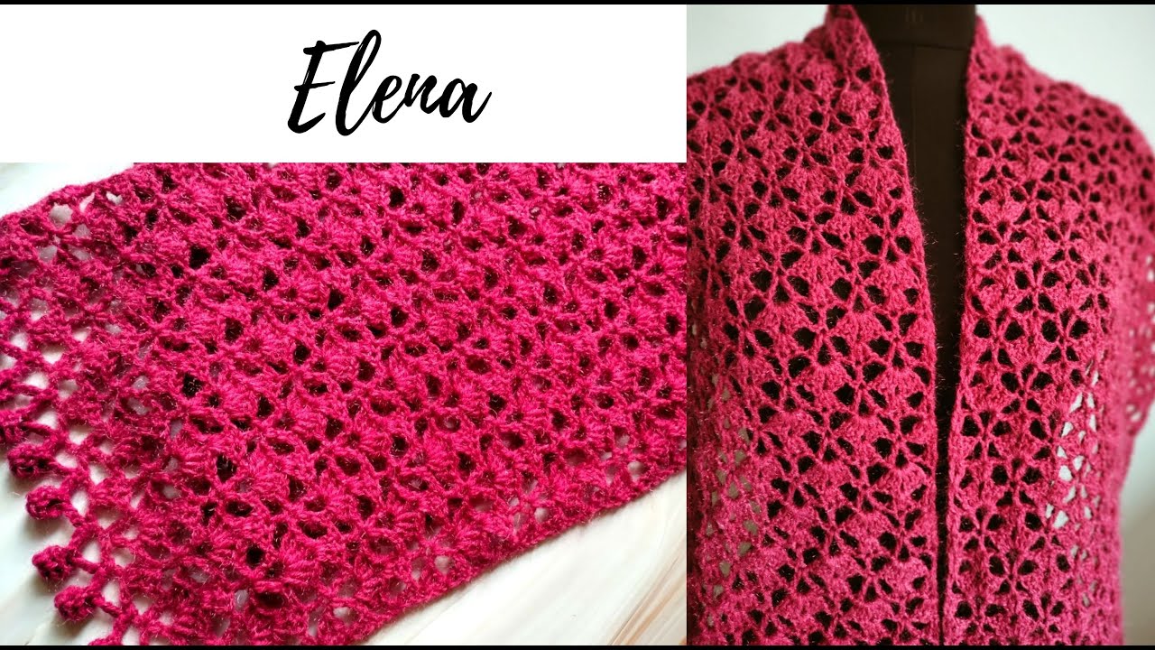 Open work lace crochet shawl | crochet shawl pattern for beginners ...