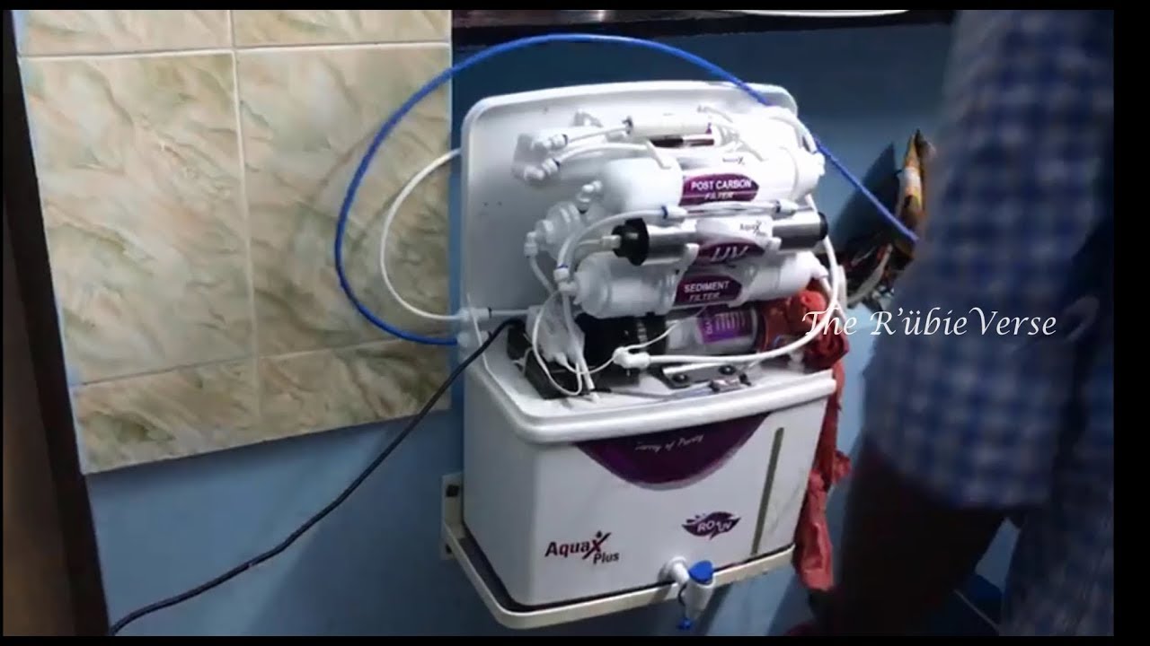 Aqua X Plus Water Purifier RO+UV Technology Installation - YouTube