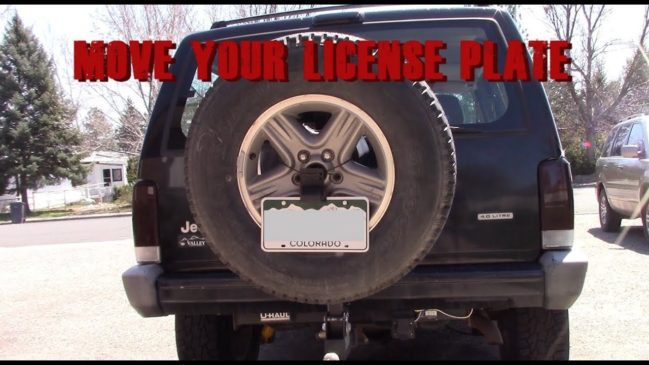 Relocate your License Plate! - YouTube